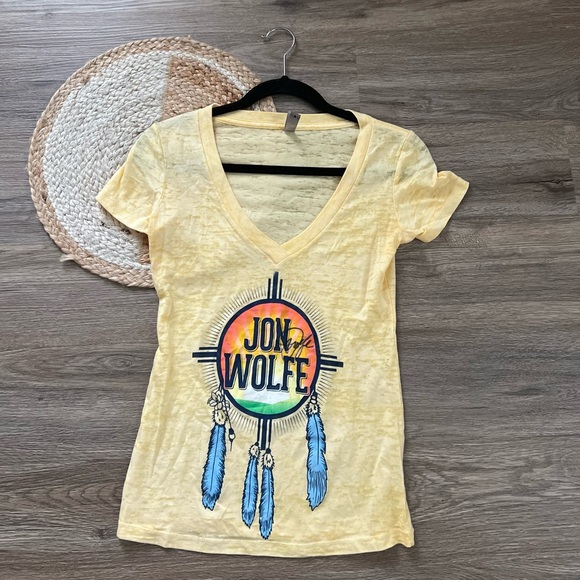 Tops | Jon Wolfe Dream Catcher Print Womens Shirt With Signature | Poshmark